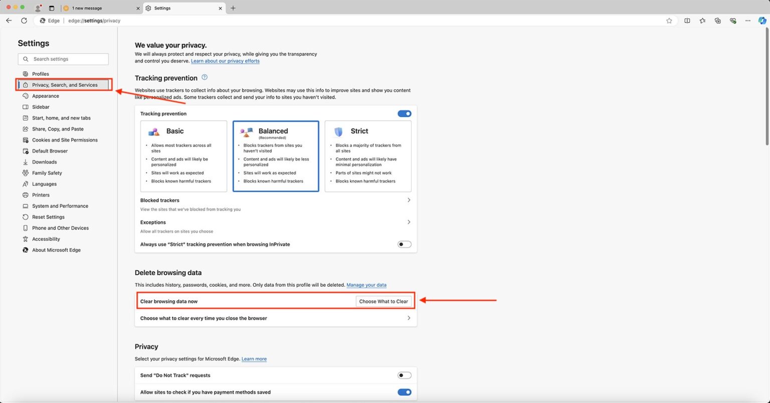 How to Clear Cache in Microsoft Edge - RunSensible Help Center