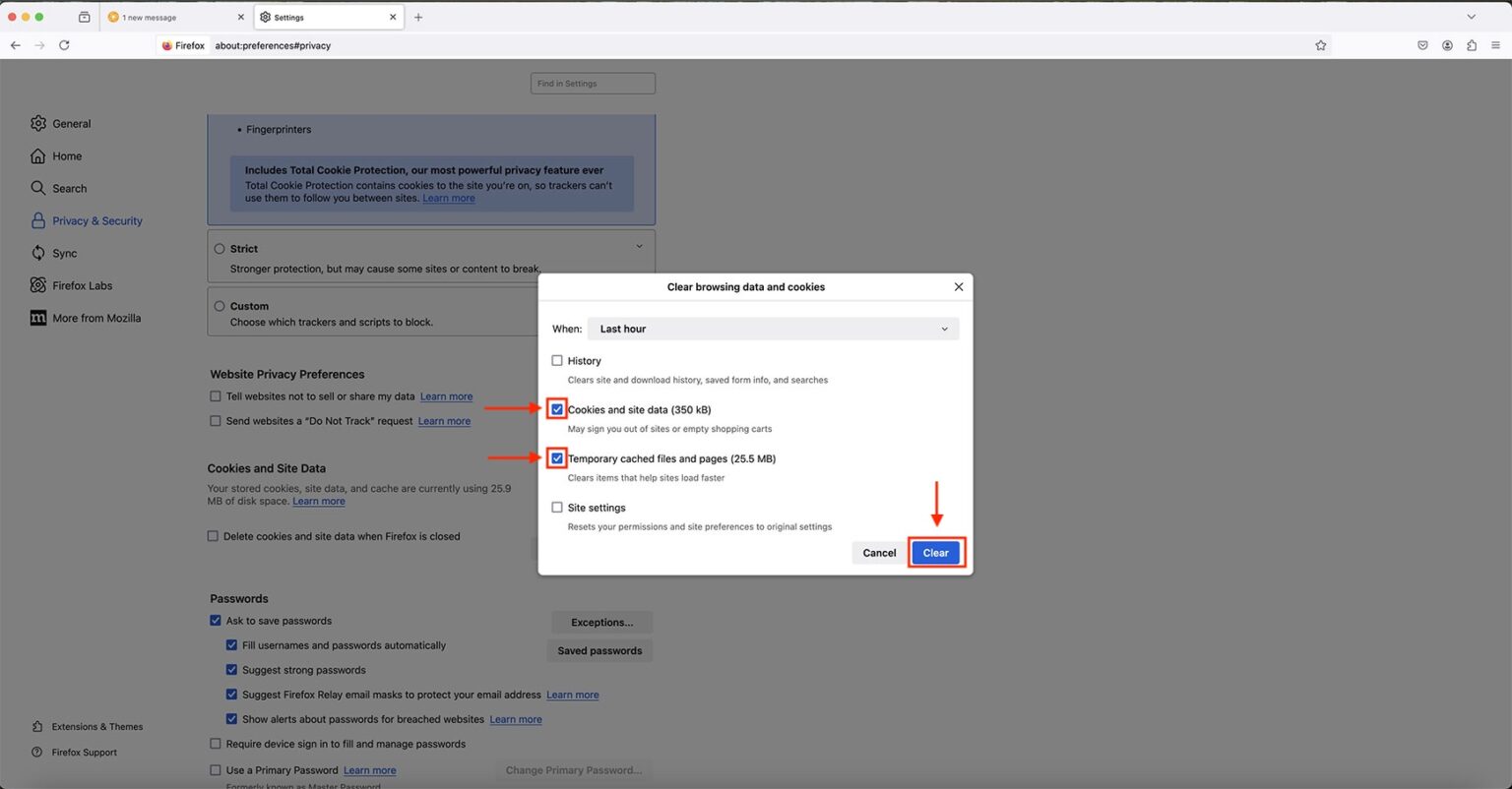How to Clear Cache in Firefox - RunSensible Help Center