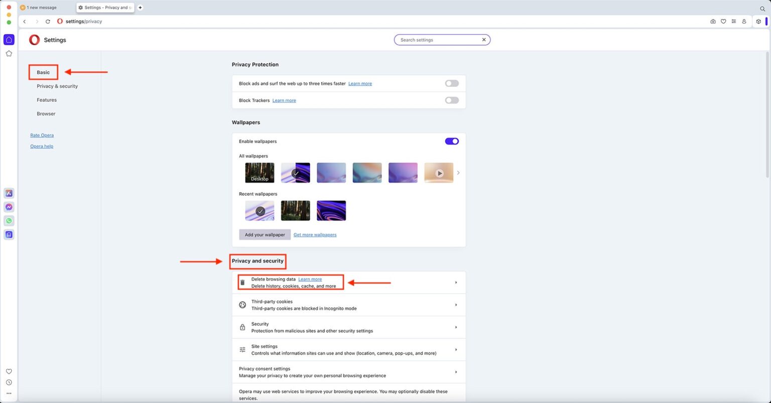 How to Clear Cache in Opera - RunSensible Help Center